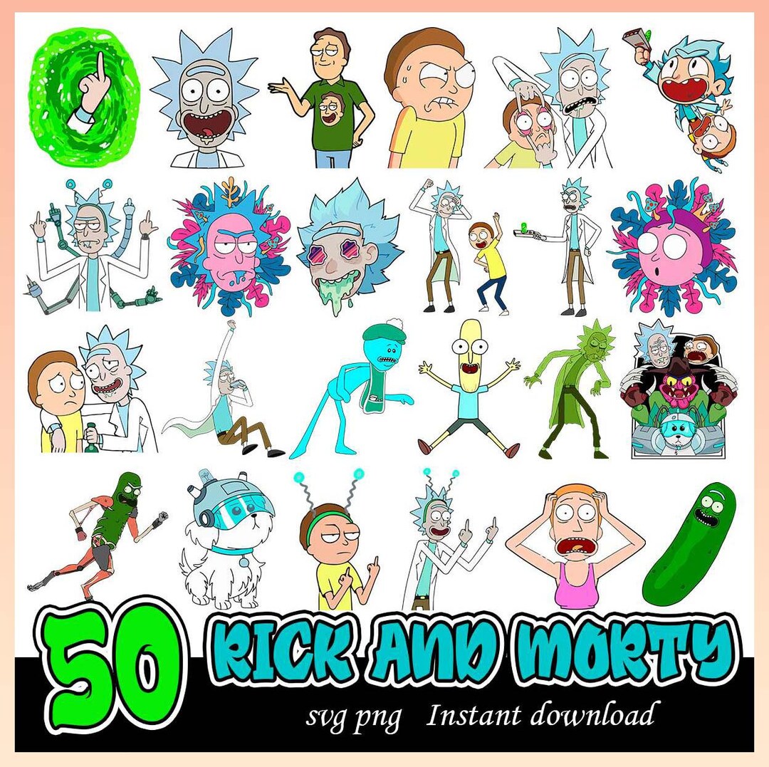 Rick and Morty SVG Bundle, Rick and Morty File Cricut, Instant Download ...
