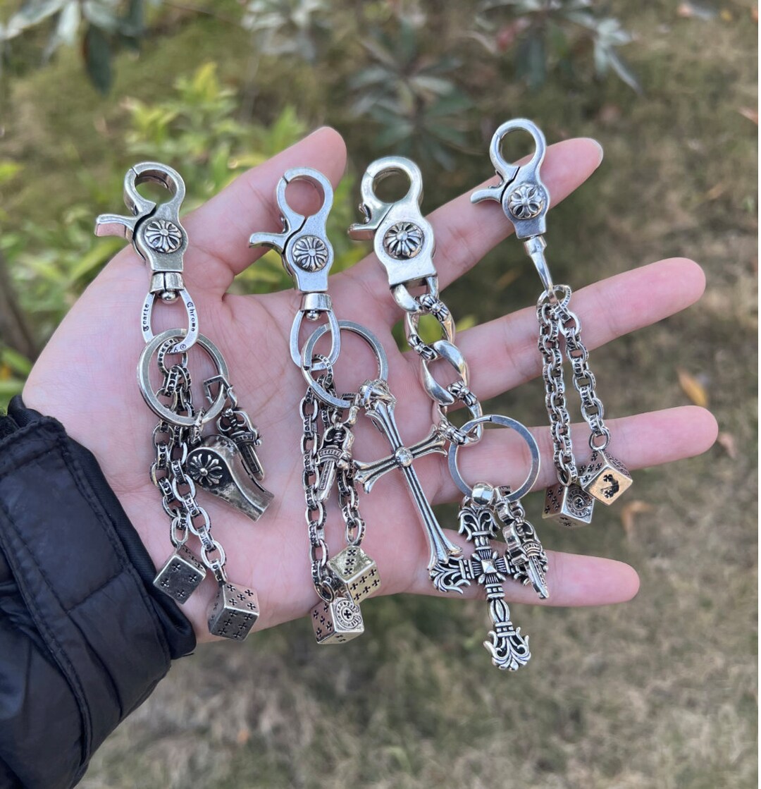 Chrome Hearts Inspired Keychain Vintage Keychain, Cross Keychain,gothic ...