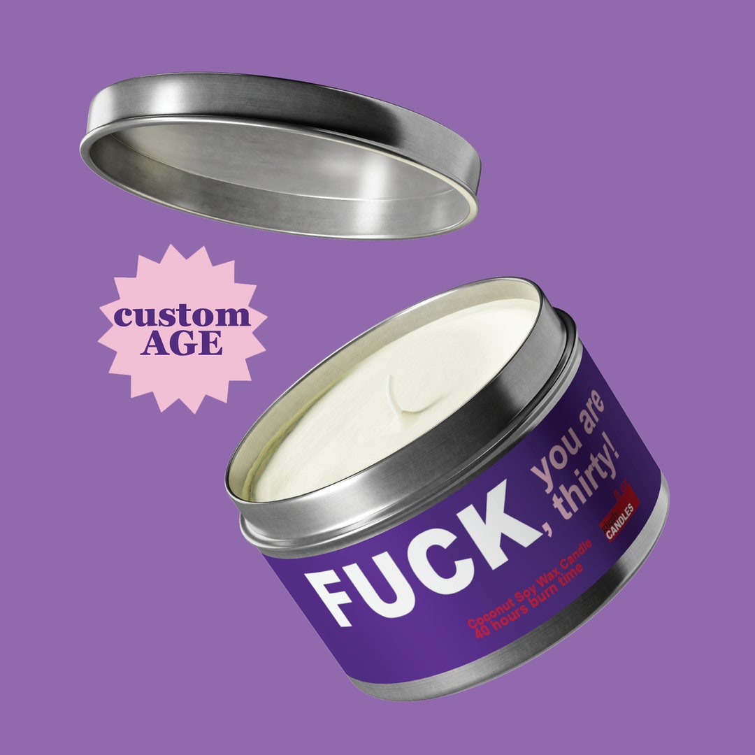 Thirty Birthday Candle Present Anniversary Custom Gift Best Friend 30 ...