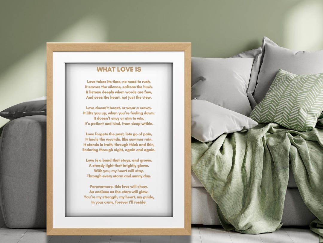 Customizable Love Poem Printable in Canva - Perfect for Valentine’s ...