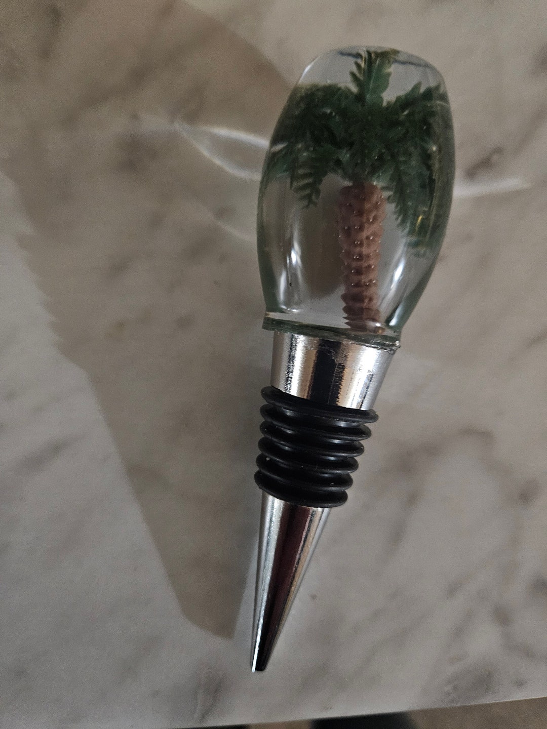 Resin Palm Tree Bottle Stopper - Etsy