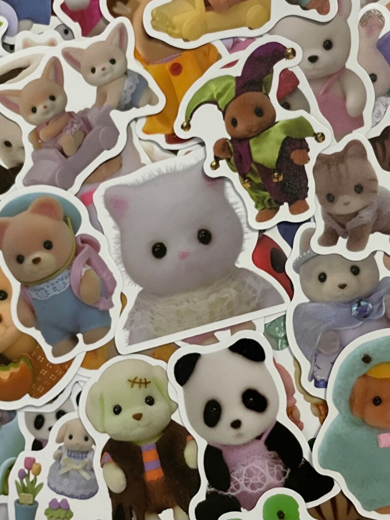 Calico Critters Inspired Stickers Random Selection Set of 10, 15, or 20 ...