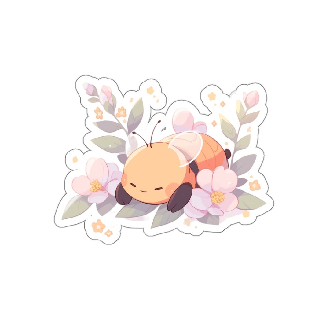 Cute Bee Sticker Bee Vinyl Kawaii Sticker Save the Bees Flower Sticker ...