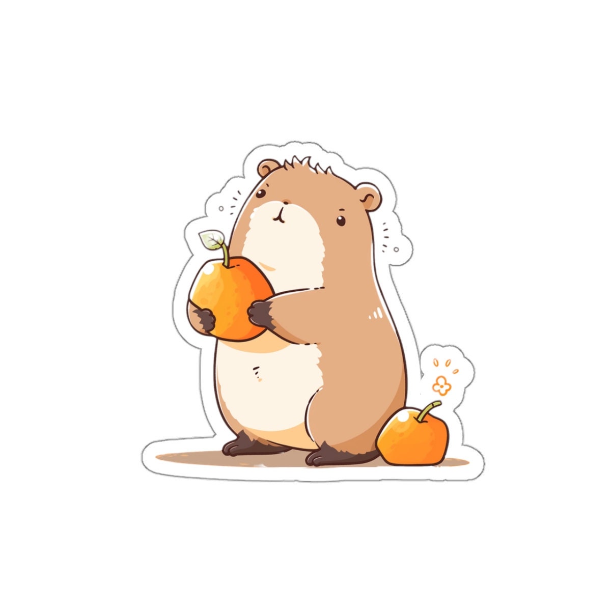 Cute Capybara Sticker Capybara Vinyl Funny Capybara Kawaii Sticker ...