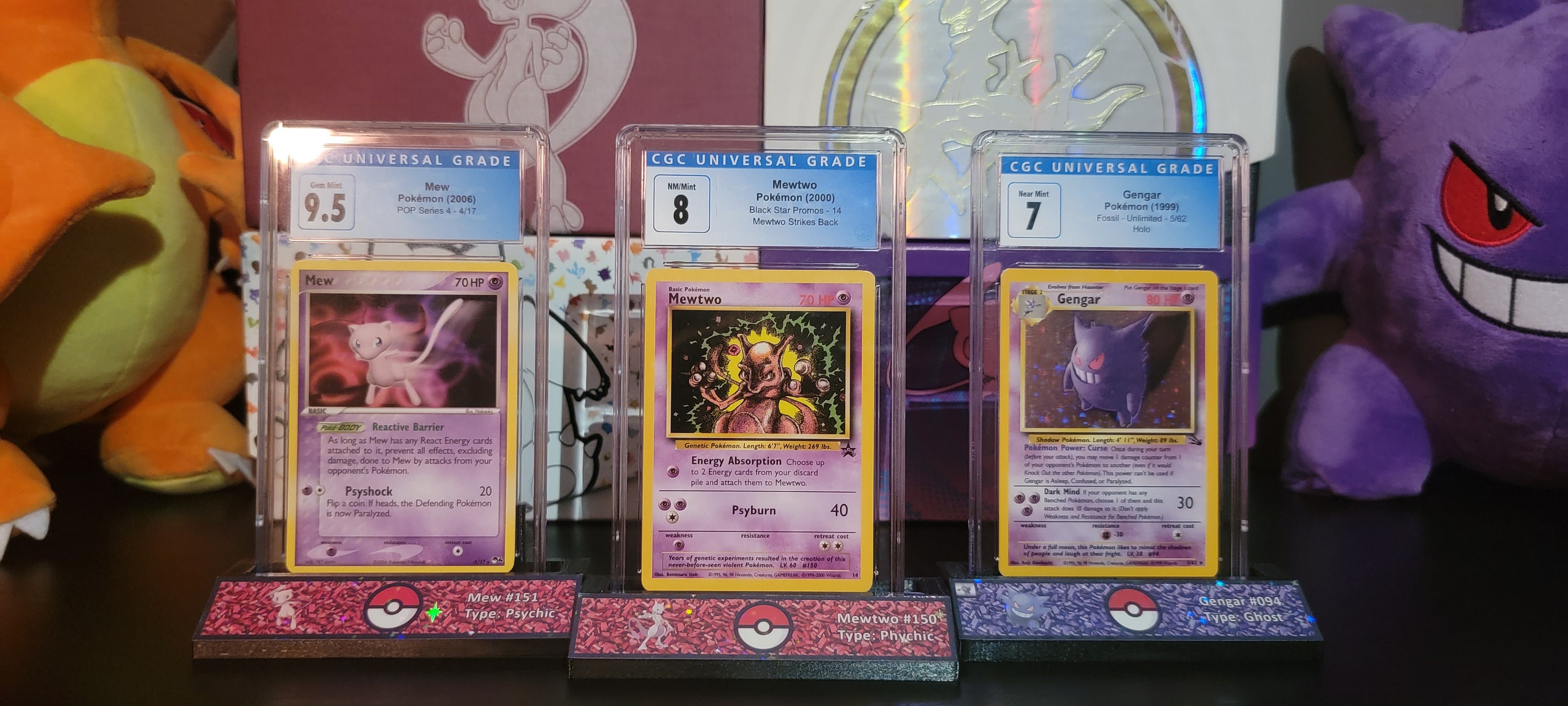 Pokemon Graded Card Display Stand PSA ,CGC, BGS - Etsy