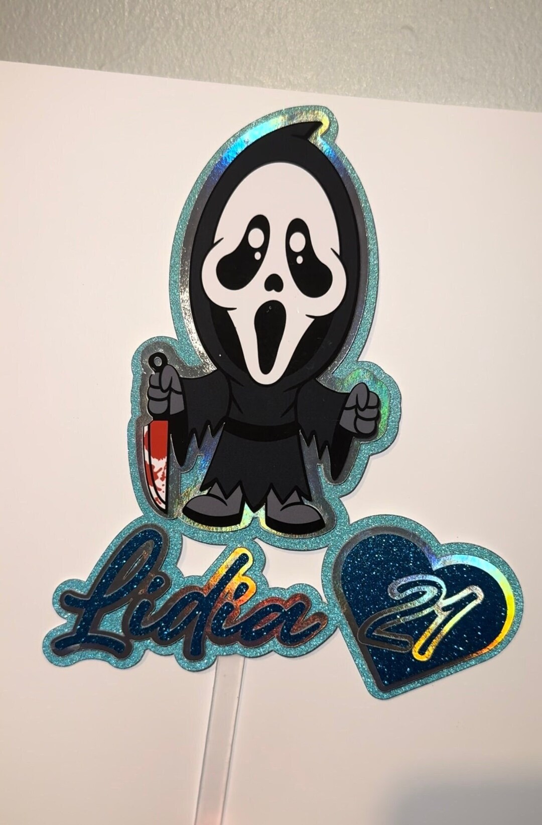 Scream Ghostface Horror Inspired Cake Topper - Etsy