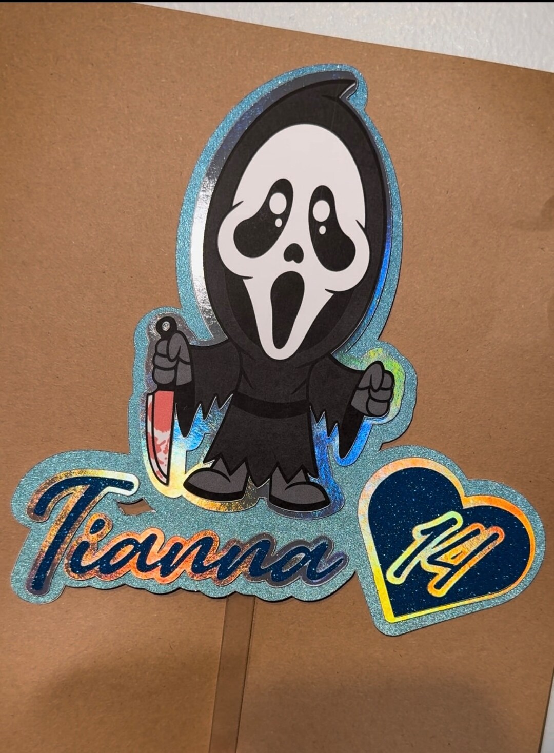 Scream Ghostface Horror Inspired Cake Topper - Etsy
