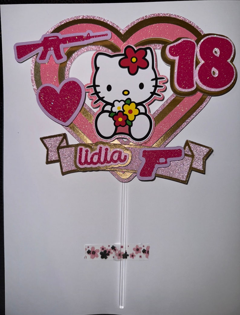 Kitty Cake Topper - Etsy