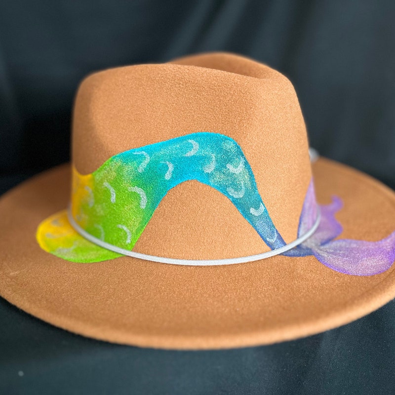 Painted Fedora Hat - Etsy