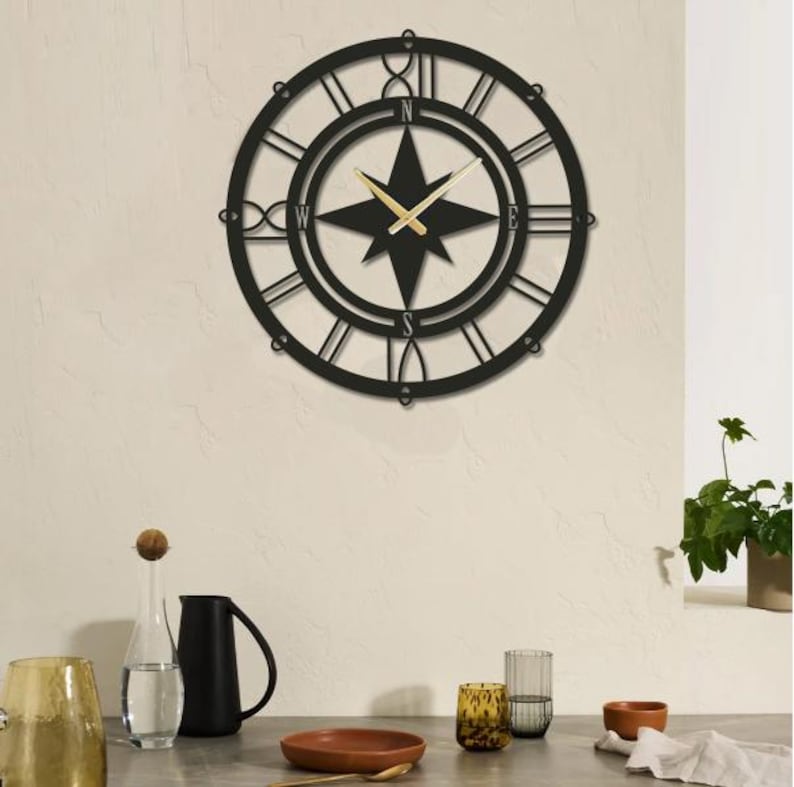 Wooden Clock Design Template CNC Project for Mechanical Gear Wall ...