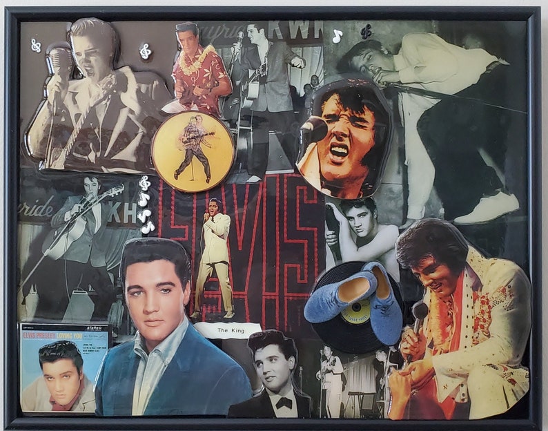Elvis Collage Gift - "the King" - Etsy