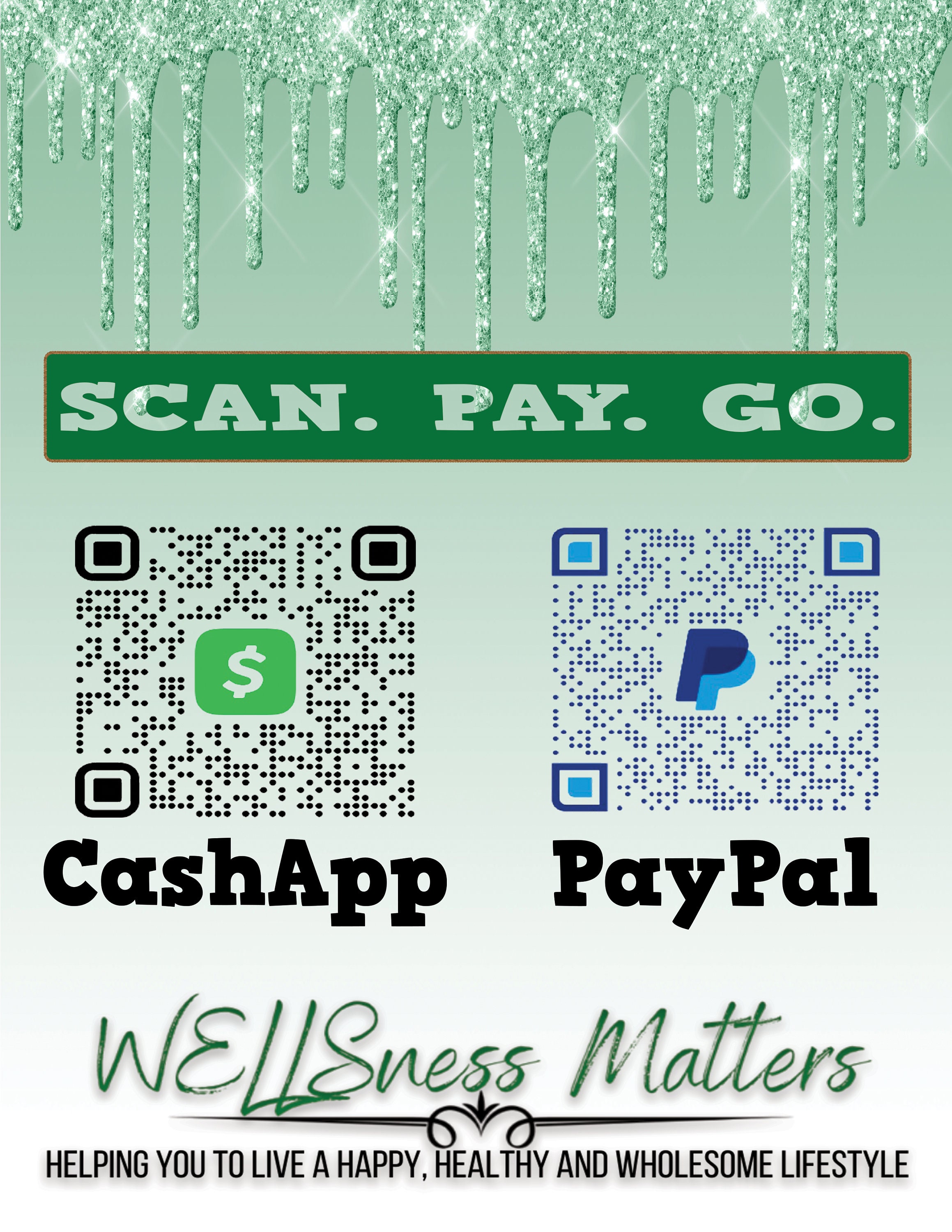 Editable Scan Pay Go Sign Template - Etsy