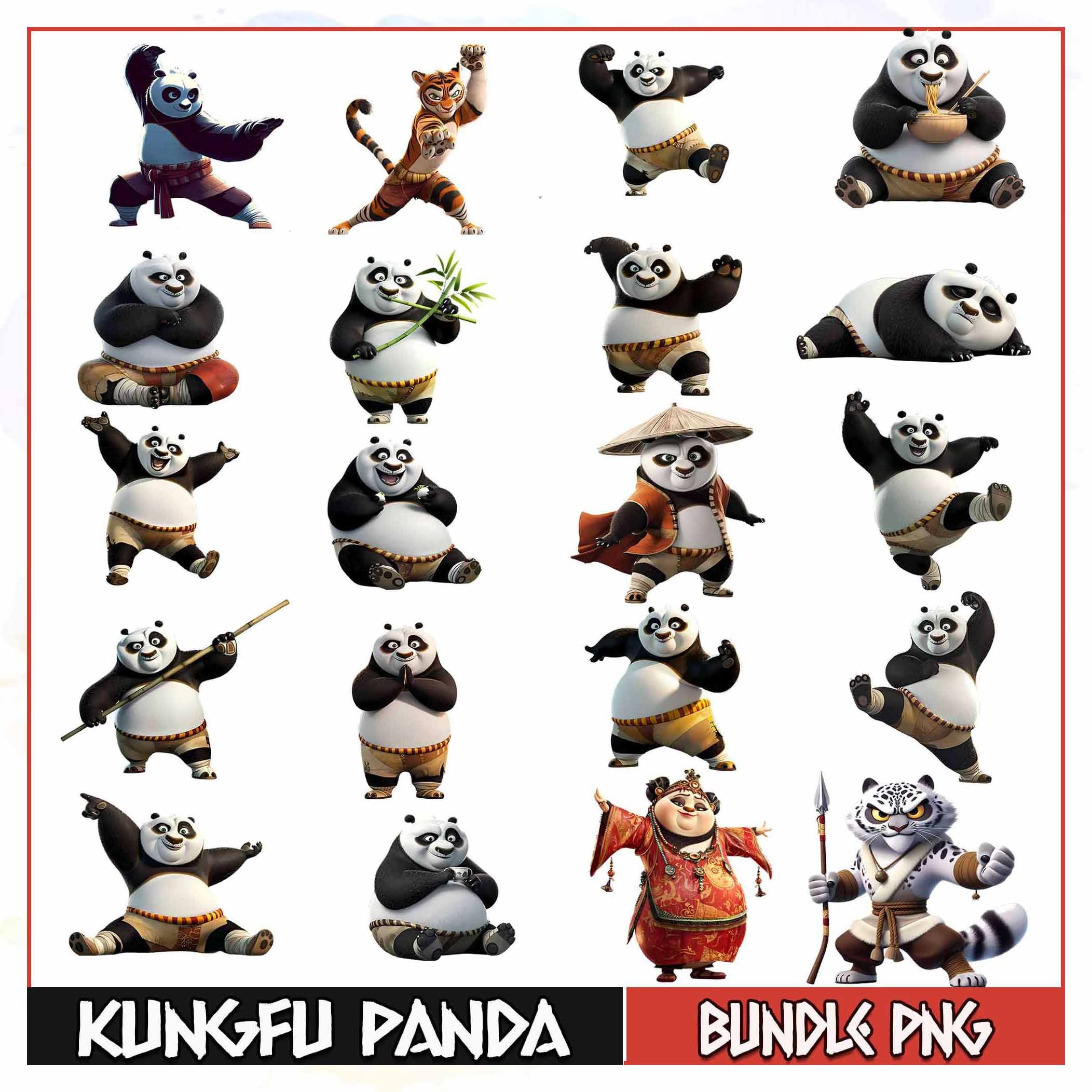 Kung Fu Panda Bundle SVG Kung Fu Panda SVG kung Fu Panda Vector Panda ...