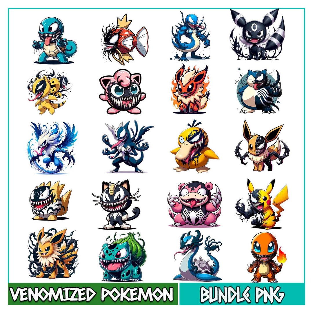 Pokemon Venom Bundle Png, Cartoon Svg Bundle, Pokemon Bundle Svg ...