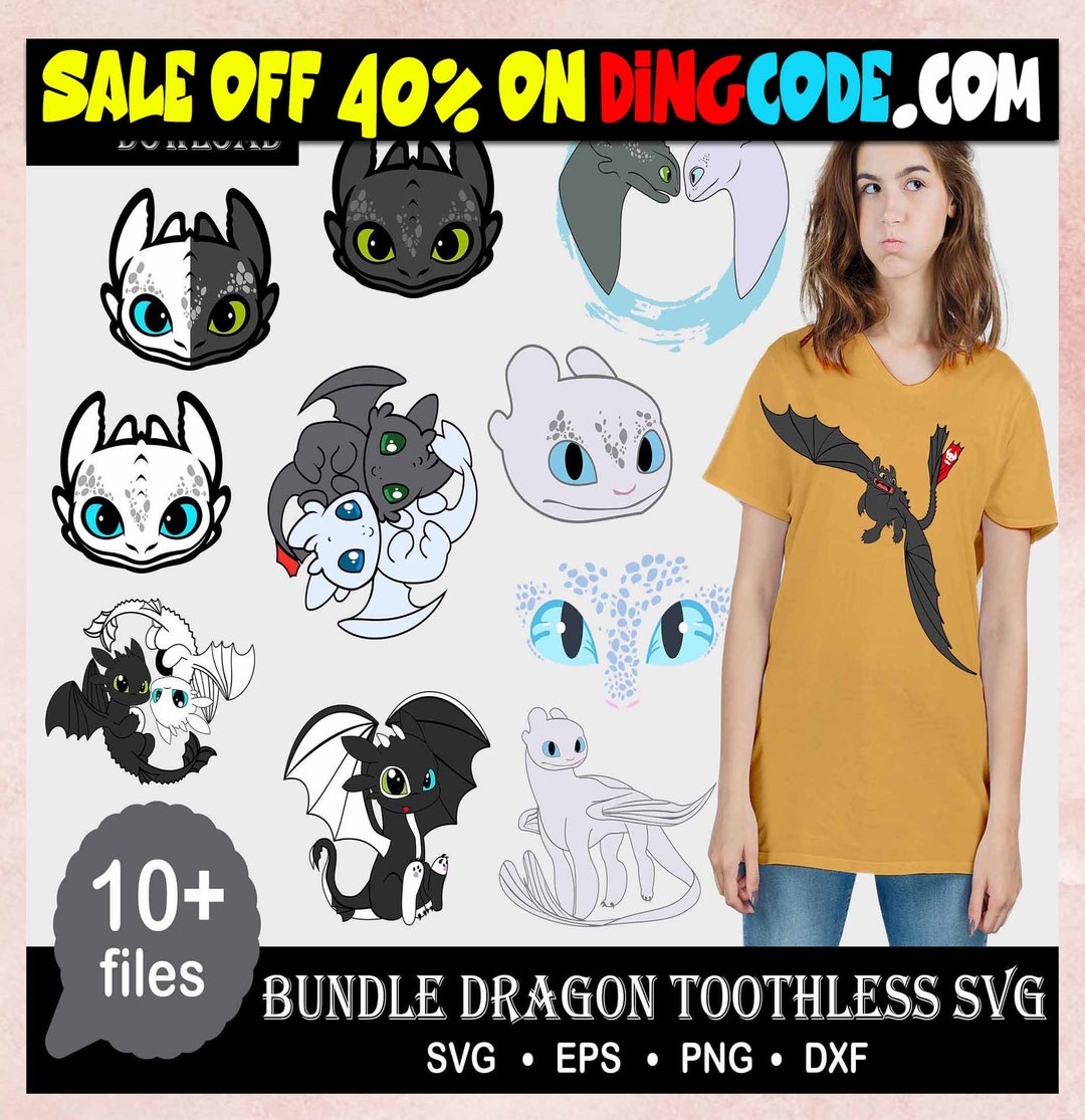 Best Toothless SVG PNG Bundle, Dragon Toothless Svg, Night Fury Svg ...