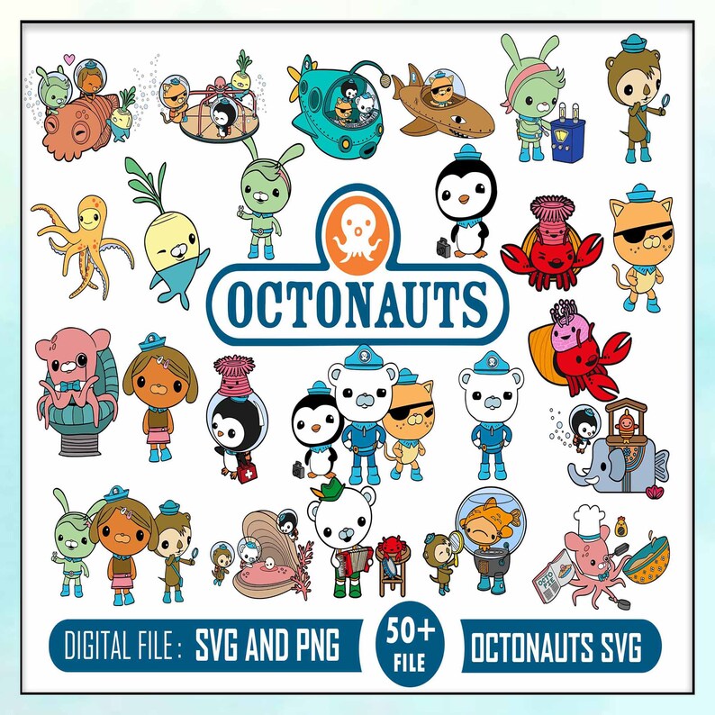 Octonauts Svg for Cricut, Octonauts Png, Cartoon Svg, Octonauts Clipart ...