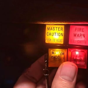 Boeing 737 Master Caution Light Inspired Keychain - Etsy