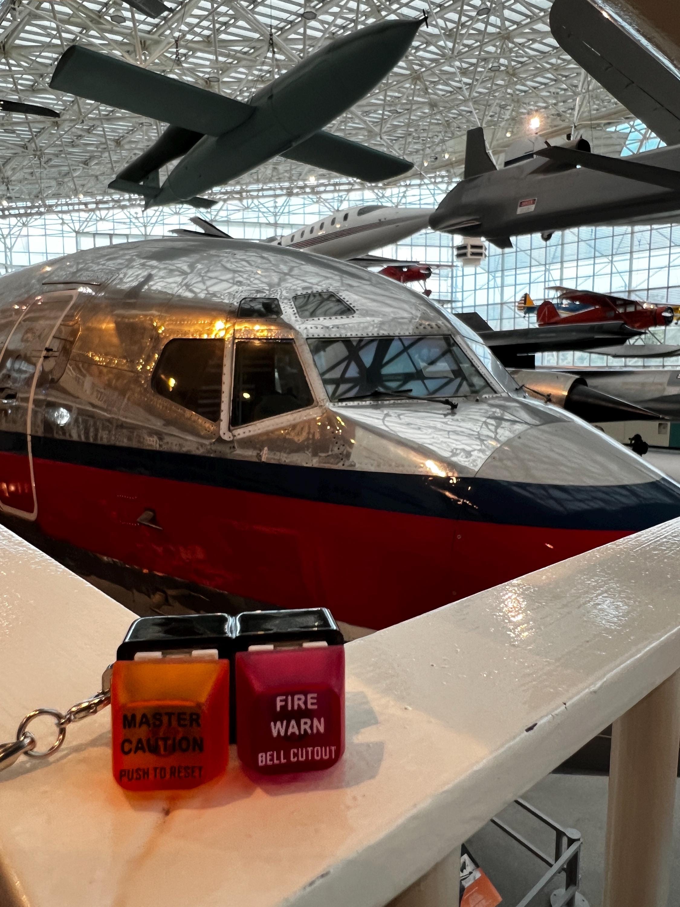 Boeing 737 Master Caution Light Inspired Keychain - Etsy