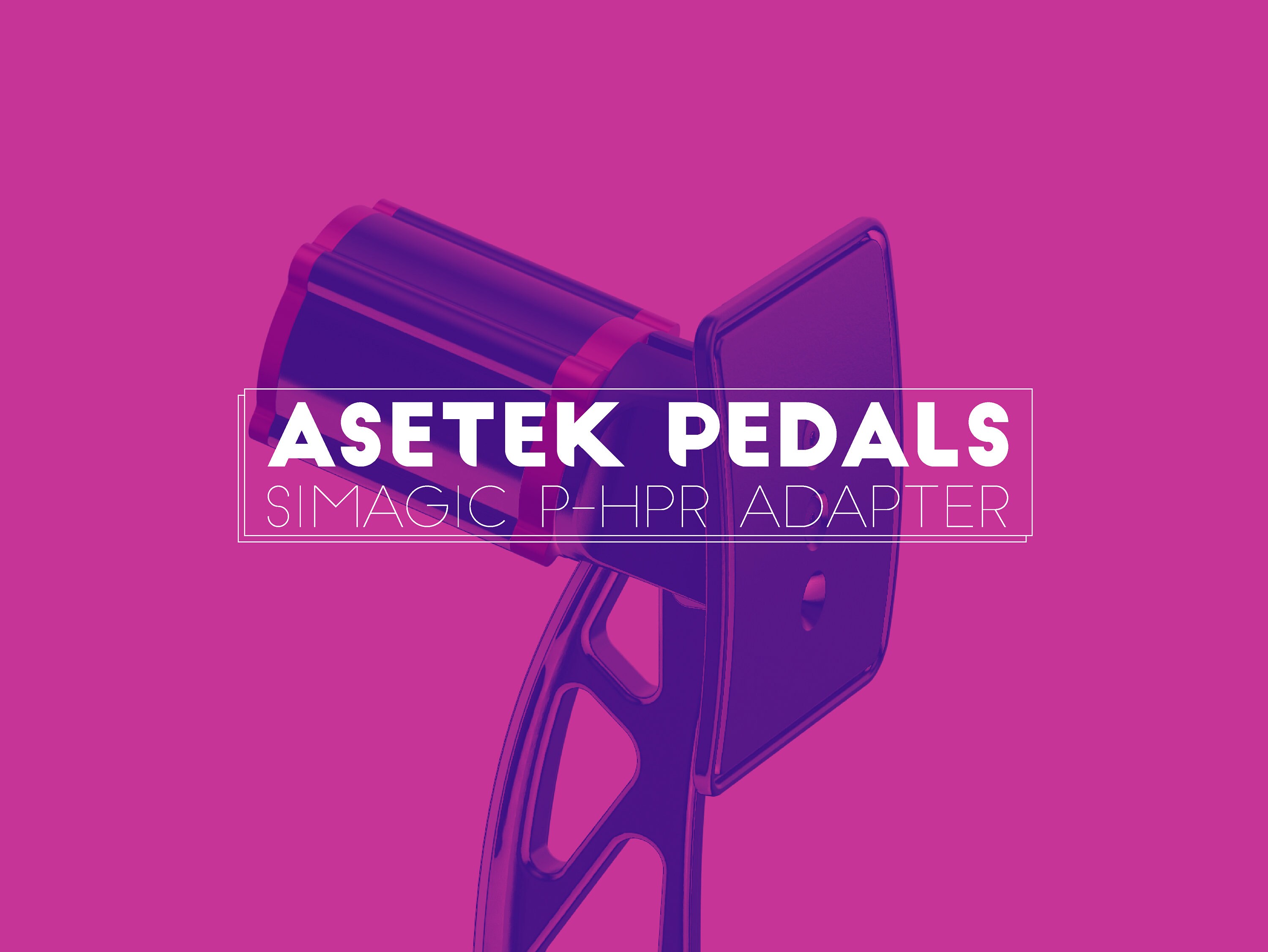 SIMAGIC P-HPR Haptic Shaker Reactor Adapter Mount for ASETEK Pedals - Etsy