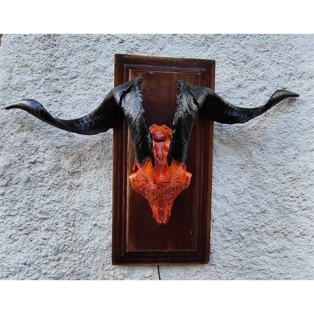 Ram Skull Wall Light - Etsy
