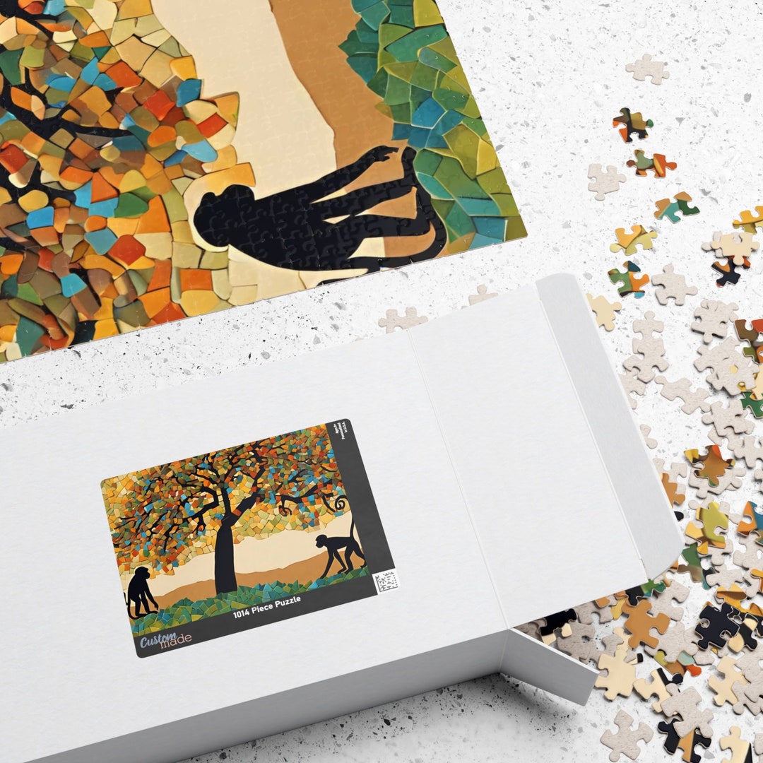 Monkey Puzzle Gift Zoo Lover Puzzle Adult Gift for Boy Monkey Picture ...