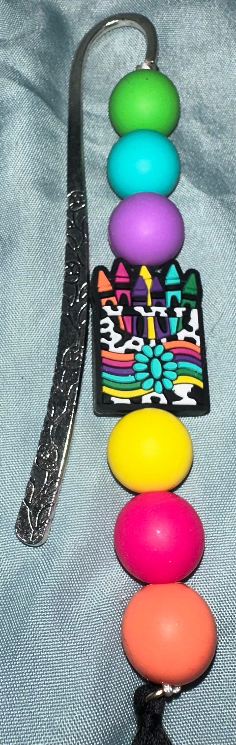 Handmade Silicone Beaded Bookmark - Etsy