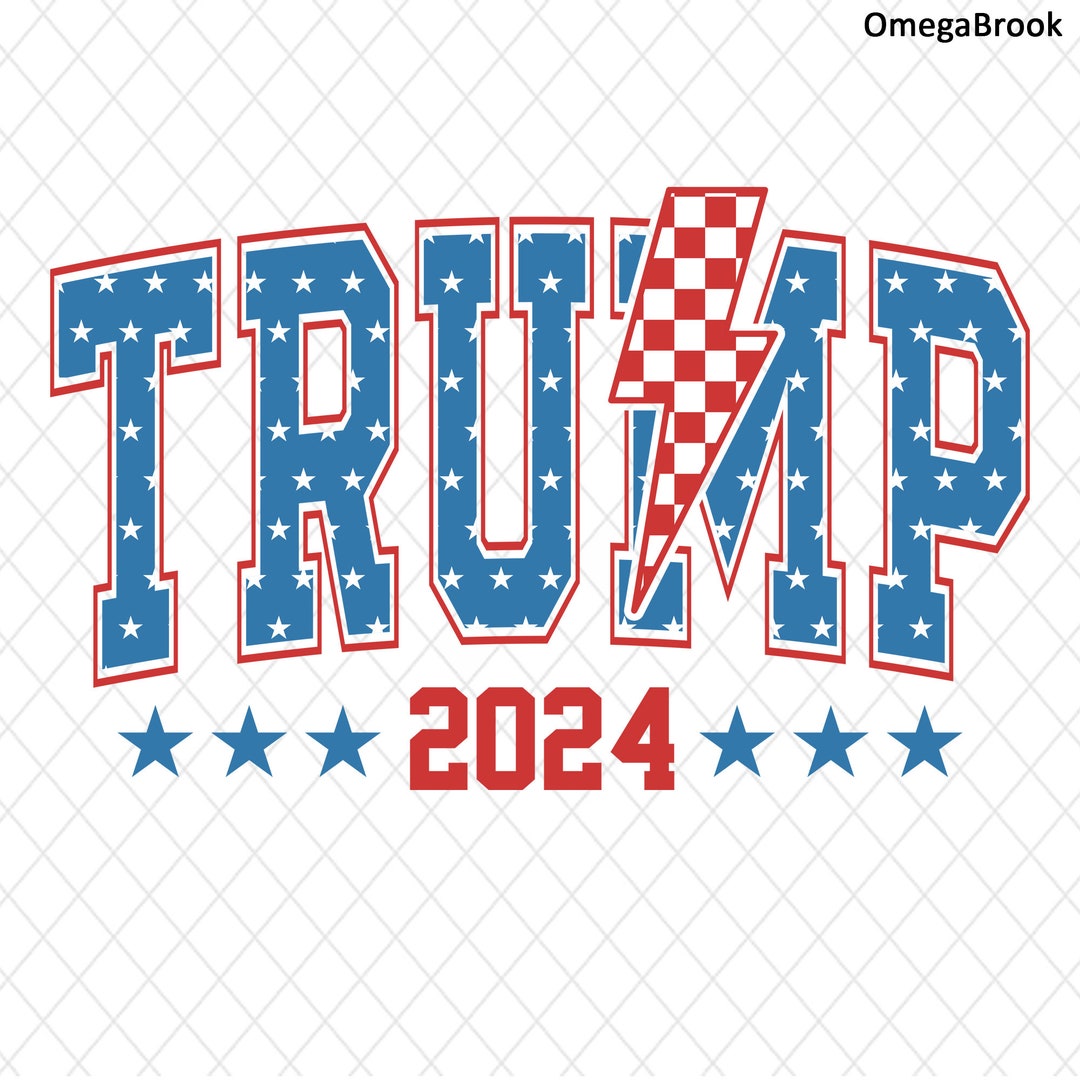 Thunder Trump 2024 MAGA 4th of July Png, Trump 2024 Png, Patriotic ...