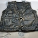 Mens Leather Waistcoat Motorcycle Chopper Touring Biker Club Rocker ...