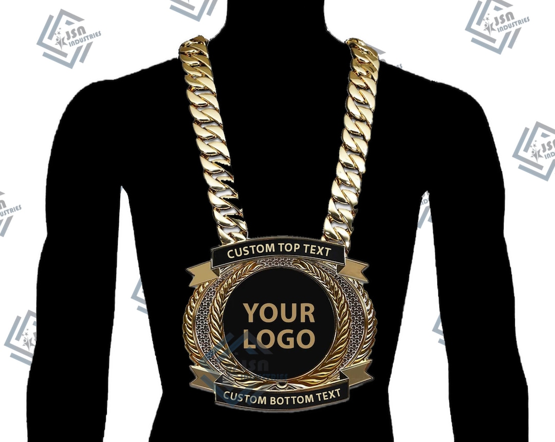 Custom Championship Chain, Fantasy Sports Award, Personalized Football ...