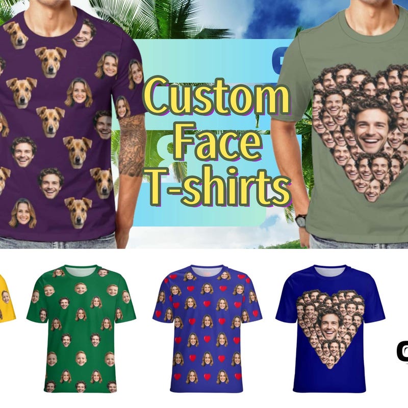 Custom Face Shirt - Etsy