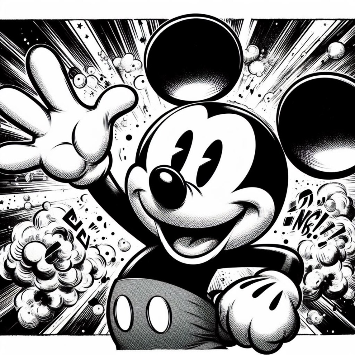 Mickey Mouse Black and White Pack Digital Download - Etsy