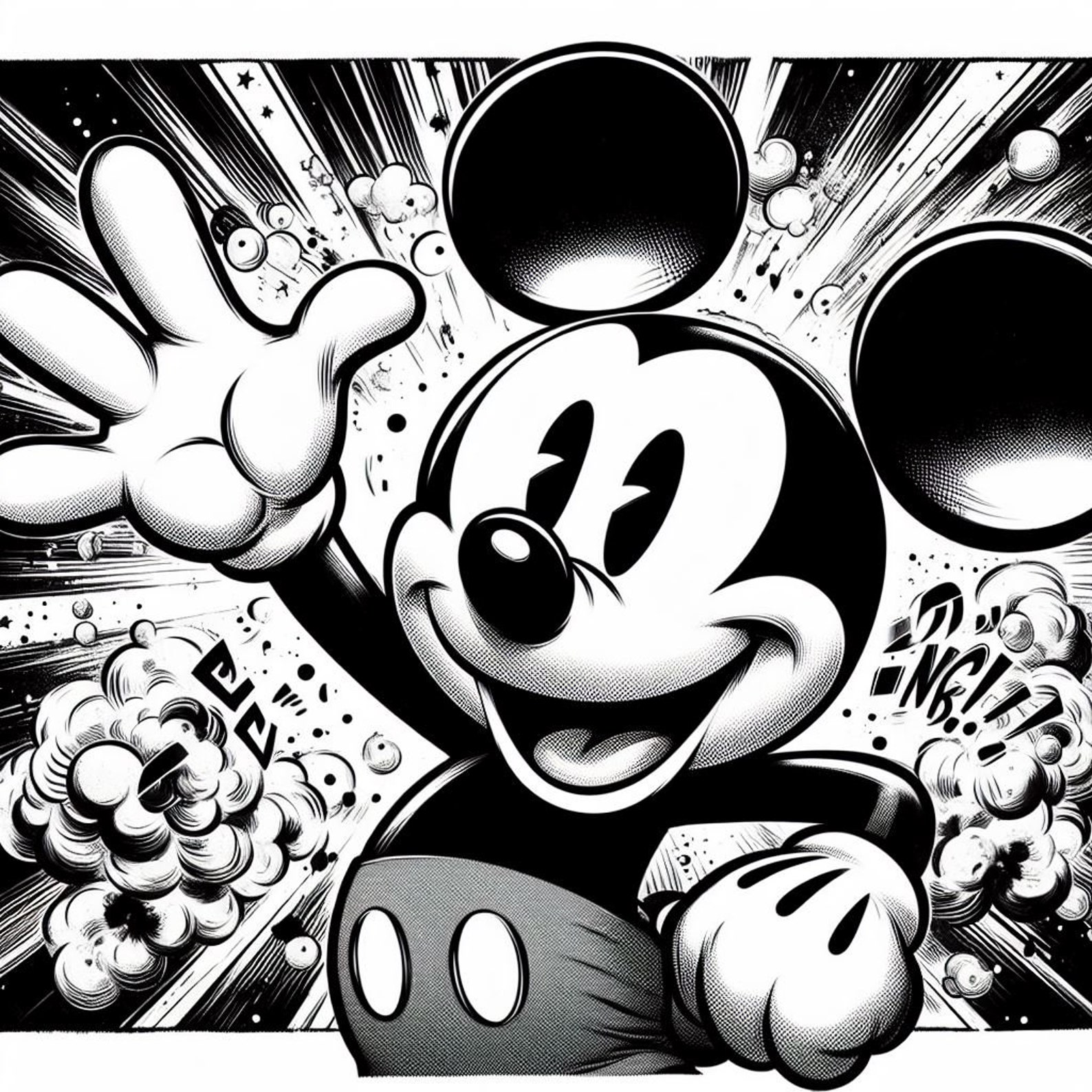Mickey Mouse Black and White Pack Digital Download - Etsy