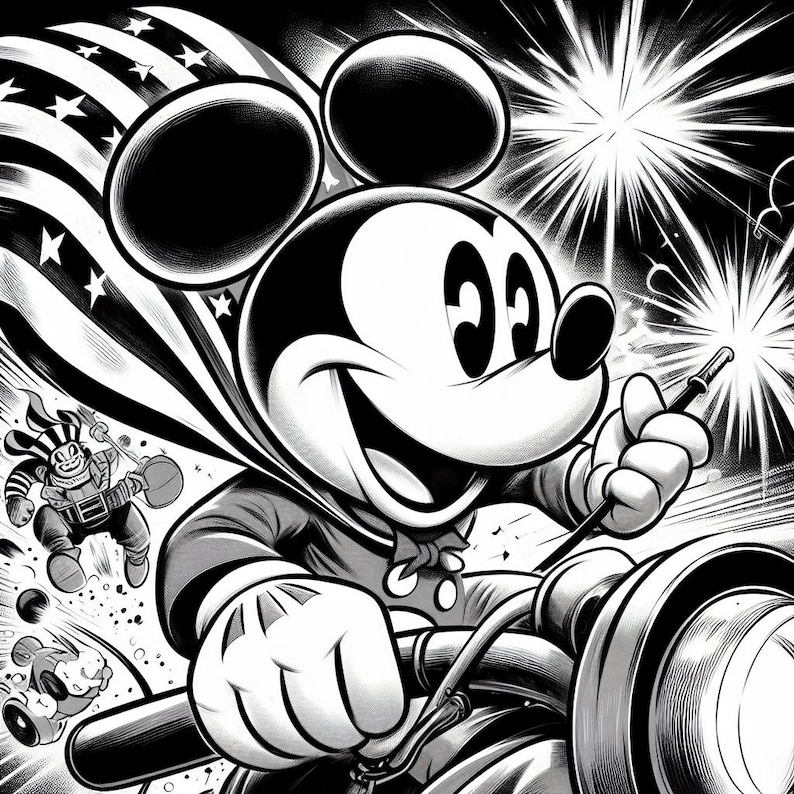 Mickey Mouse Black and White Pack Digital Download - Etsy