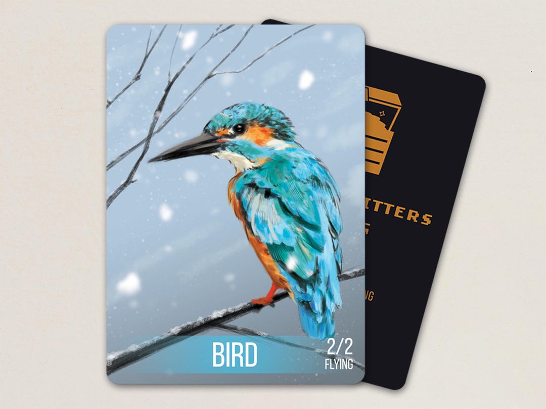 2 Bird Tokens - Full Art - Non-ai Art - BIR01 - Etsy