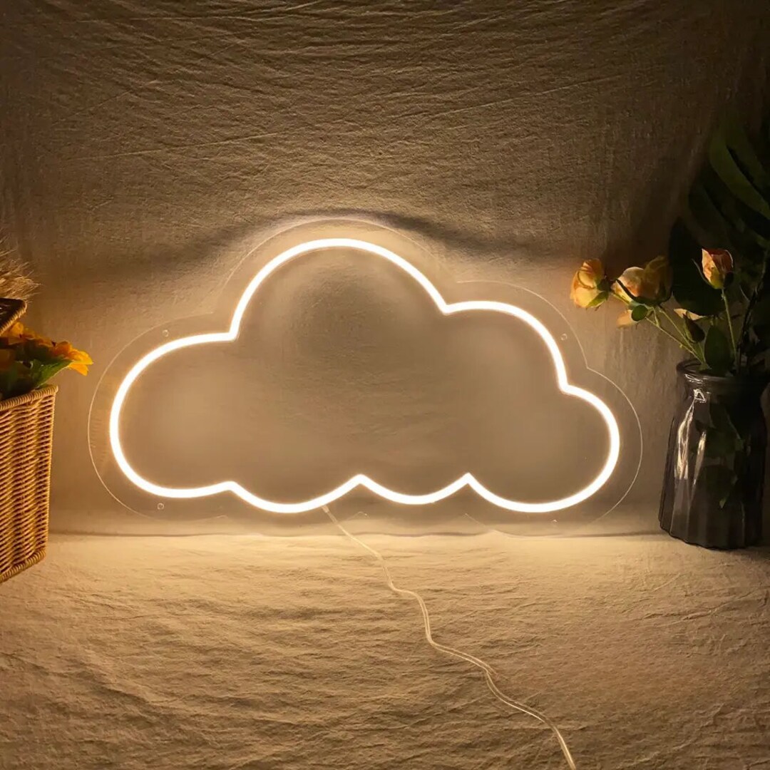Neon Cloud Neon Cloud Lamp Neon Led Cloud Bedroom Decor Neon Sign Cloud ...