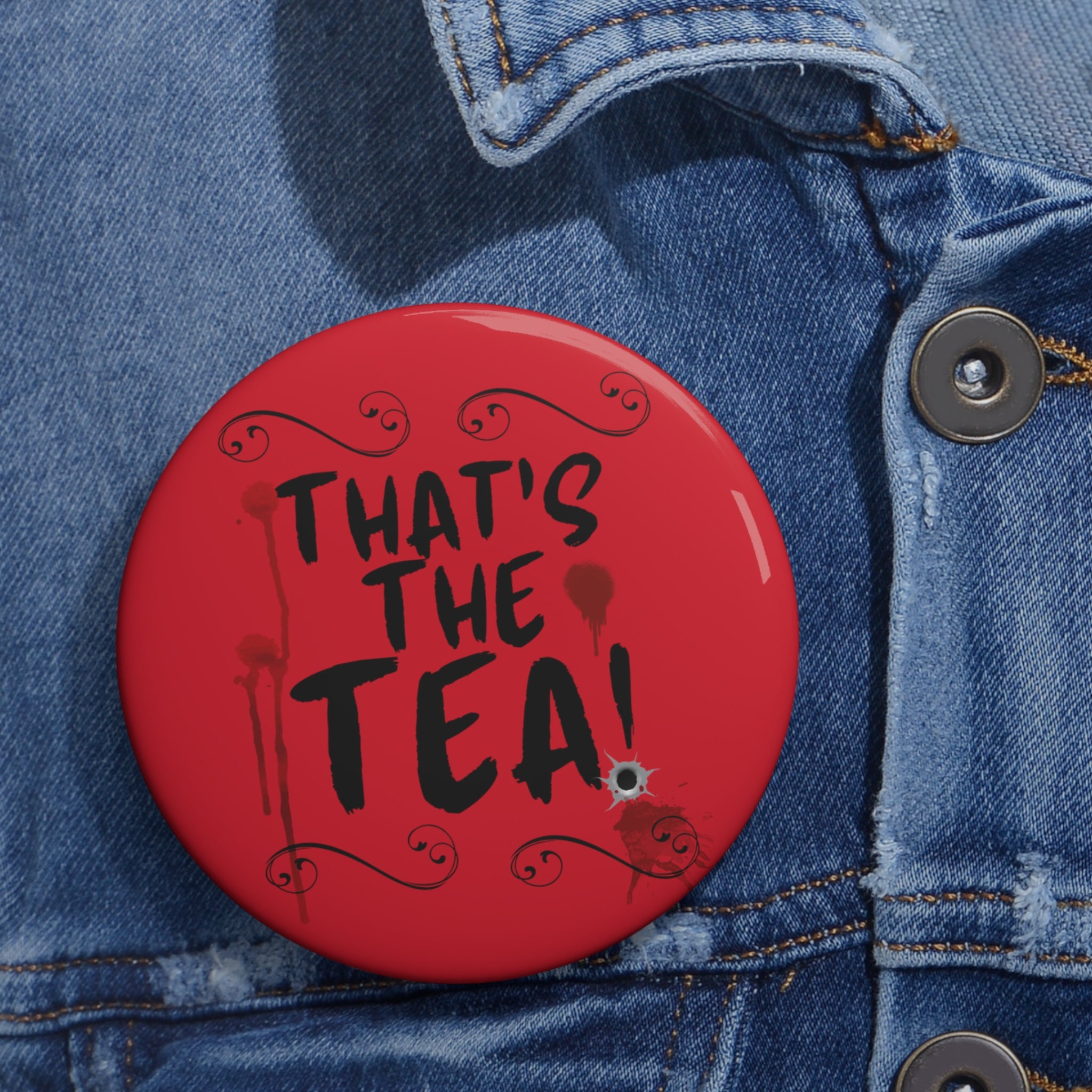 That's the Tea Alastor Hazbin Hotel Inspired Buttons - Etsy