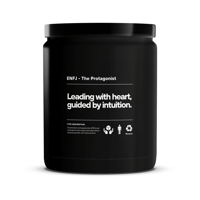 ENFJ Inspired Candle Leading With Heart, Guided by Intuition Scented ...