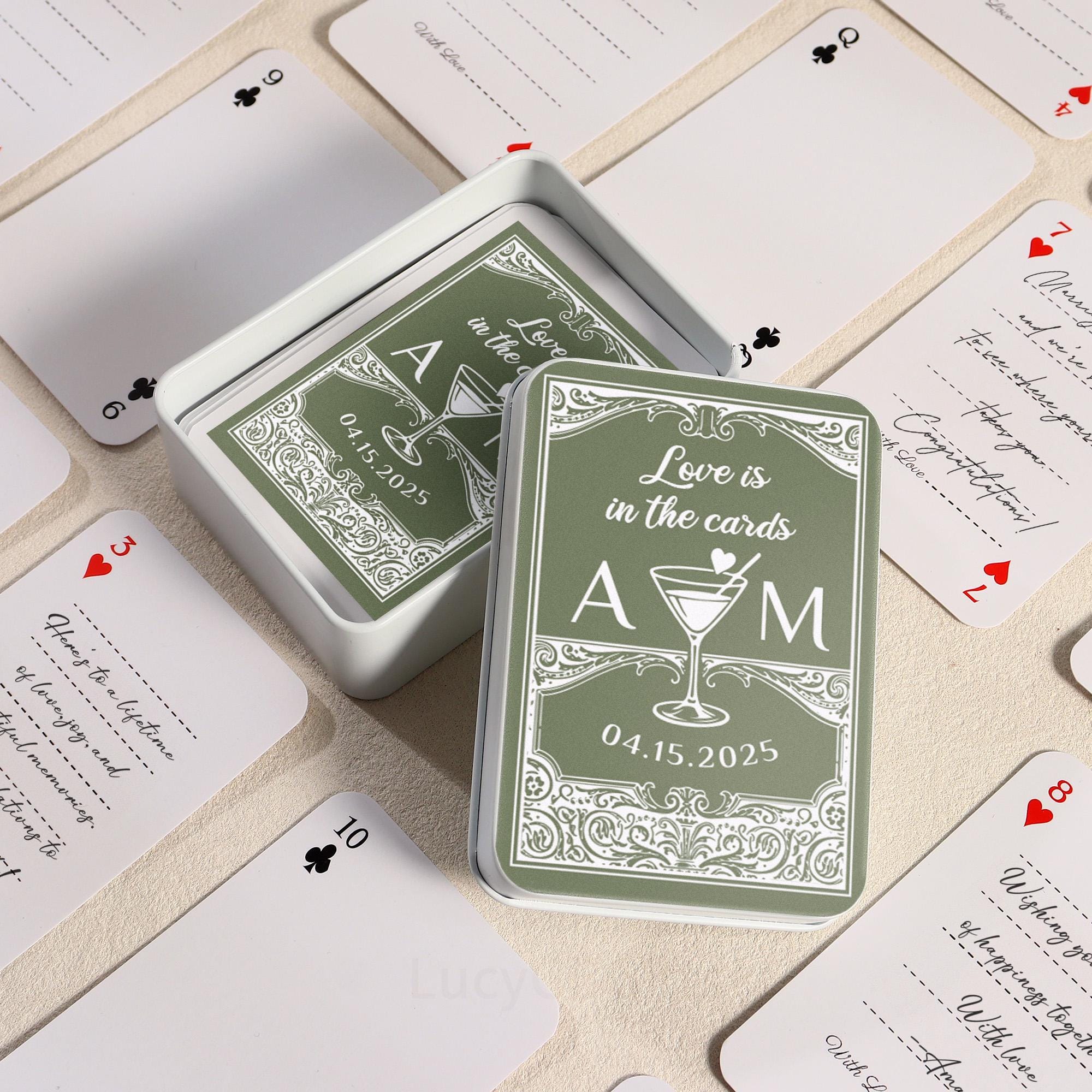 Custom Playing Cards - Blank Playing Cards, Wedding Guest Books ...