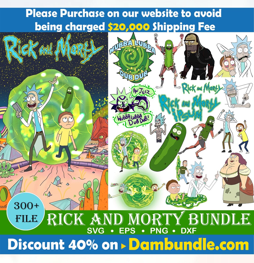 Rick and Morty Bundle, Rick and Morty Svg, Rick and Morty Png, Rick and ...
