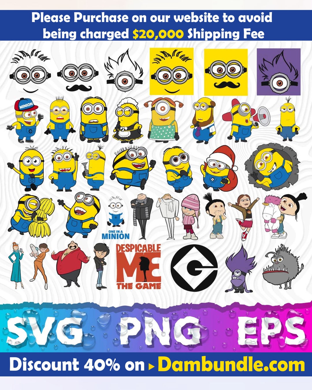 Minions Svg, Minions Bundle, Minions Clipart, Minions Png, Kevin Svg ...
