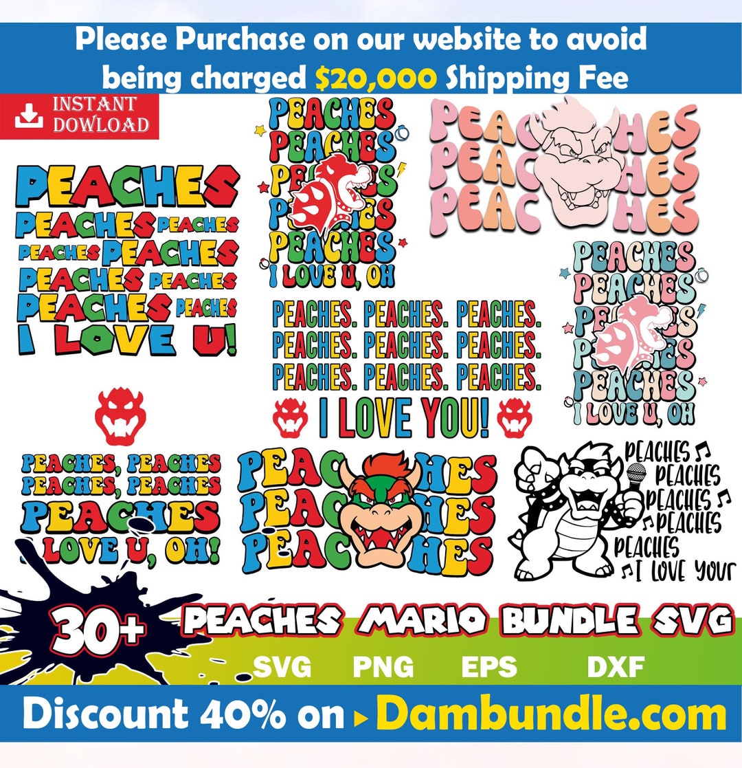 Super Mario Bundle Svg, Mario Family Svg, Mario Svg Cut Files for ...