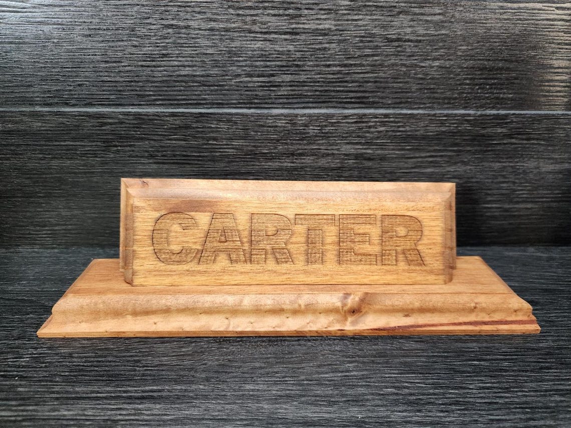 Desktop Name Plate - Etsy