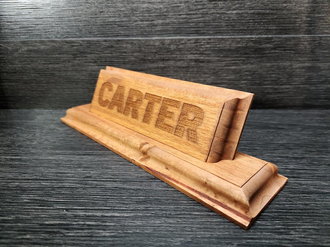 Desktop Name Plate - Etsy