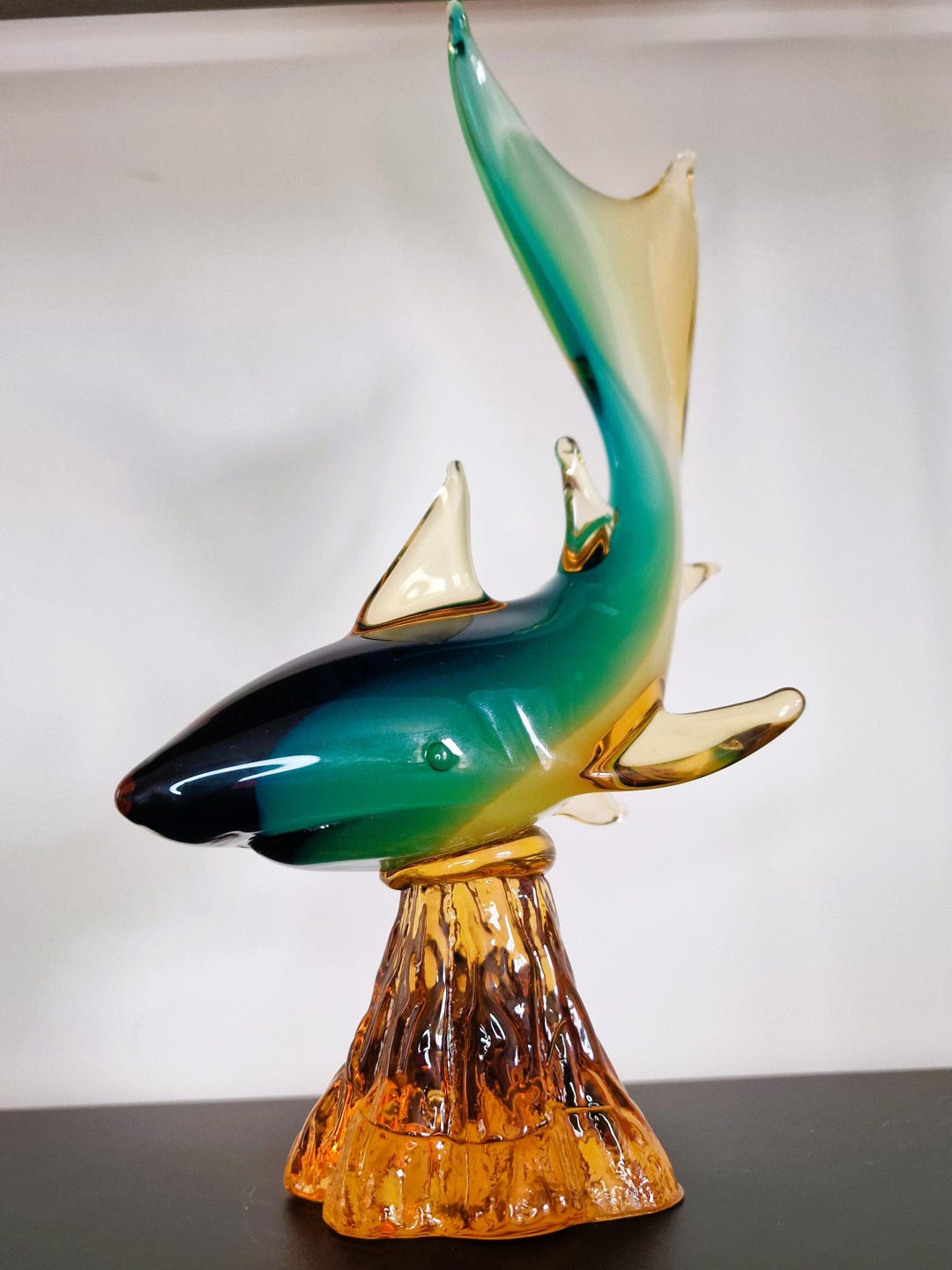 Murano Glass Sculpture “shark” – Italy – Ca. 1980s - Etsy