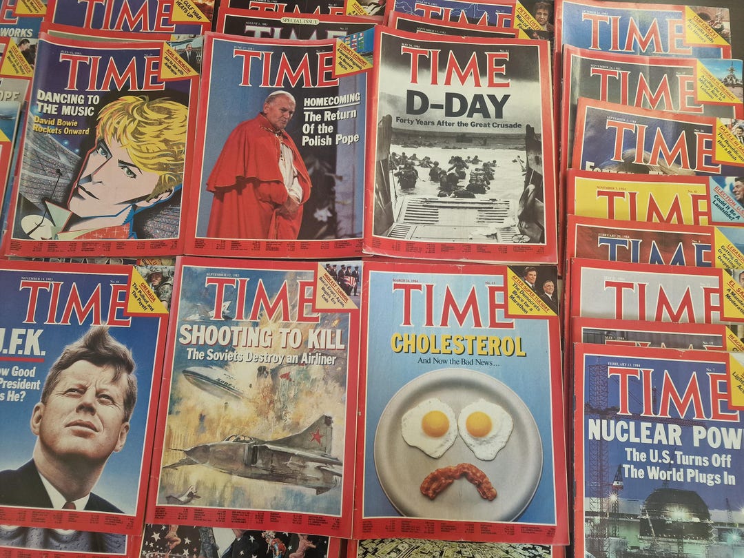 Vintage Time Magazine Collection – 49 Issues (1983–1984) – European ...