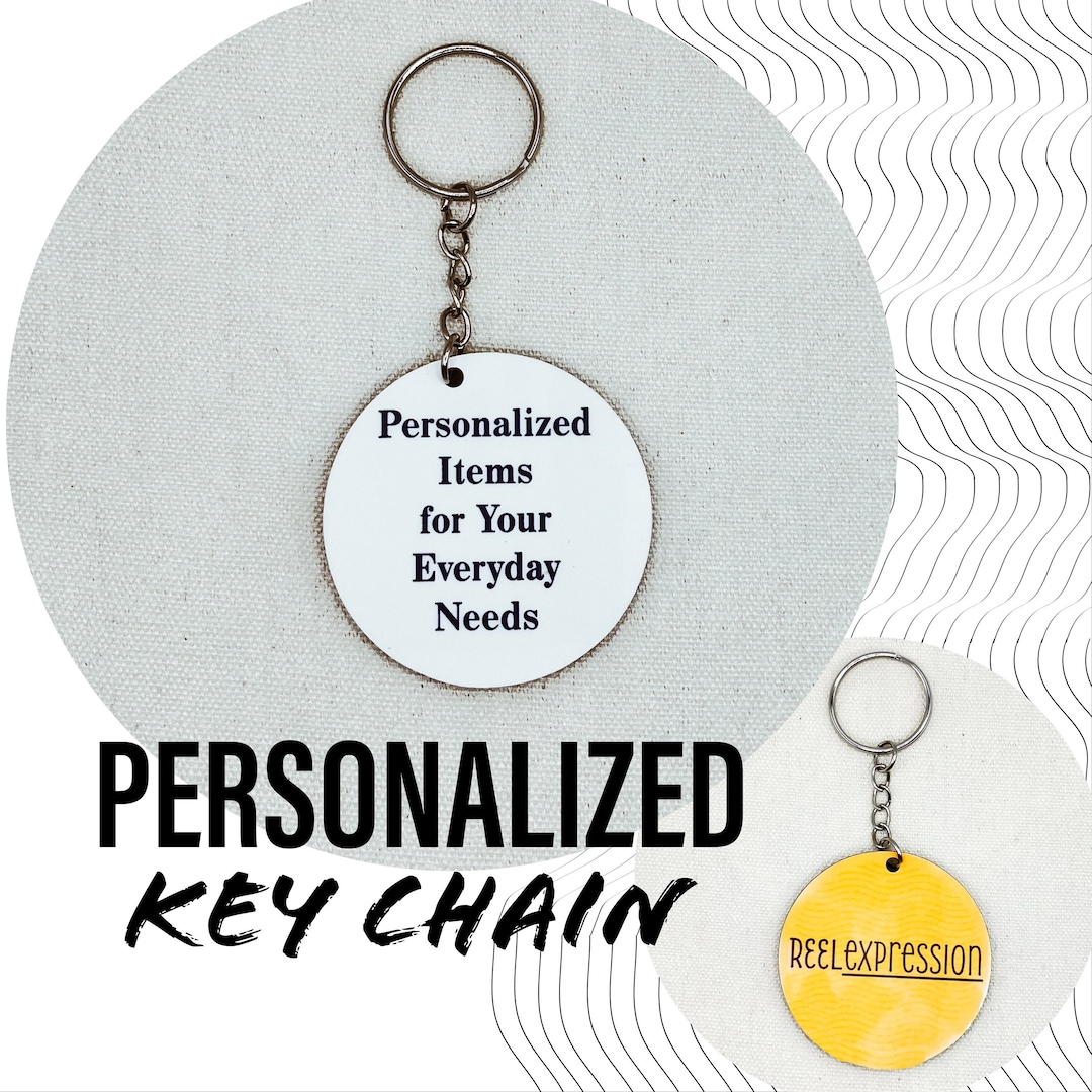 Personalized Photo Round Key Chain for Favor Tag or Souvenir for ...