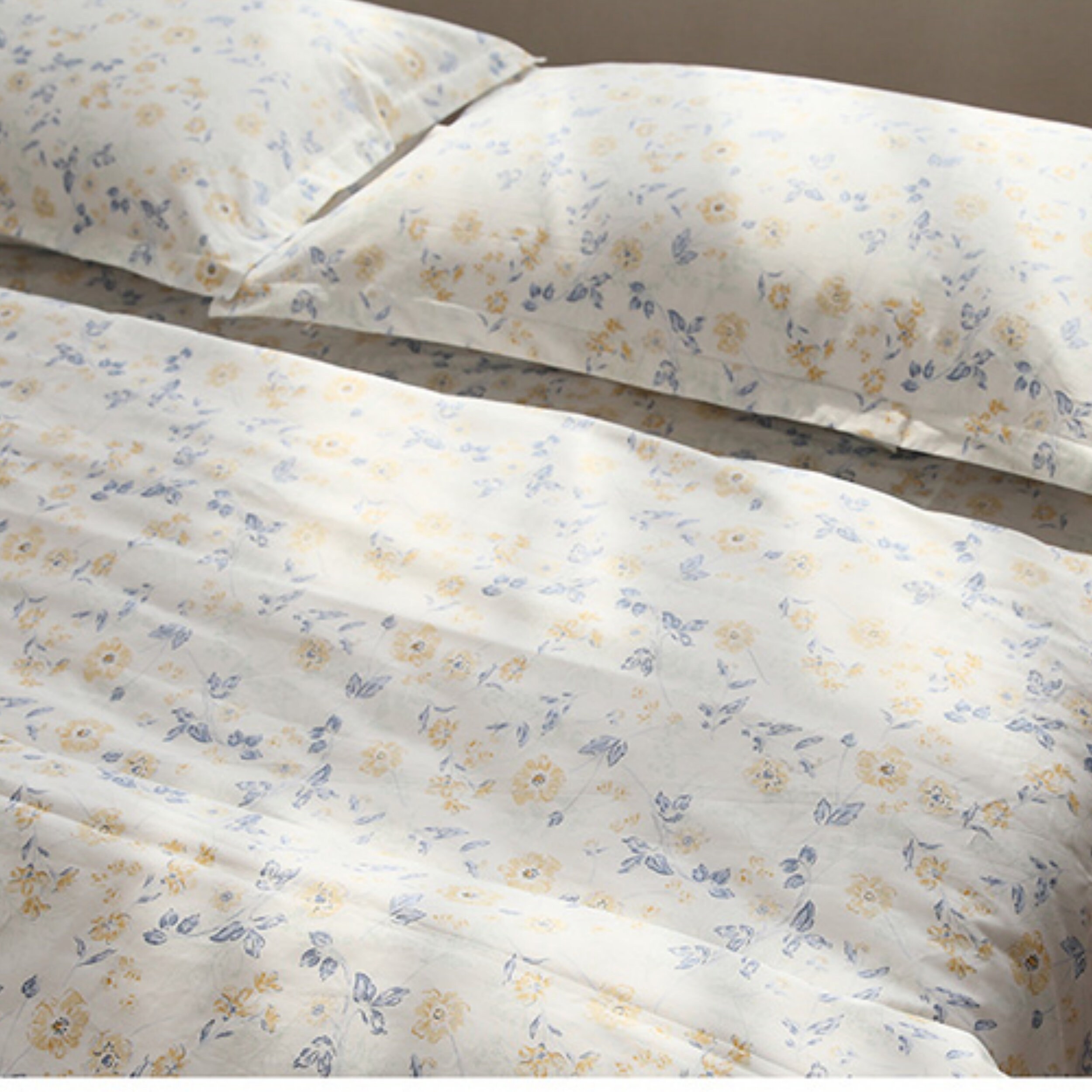 White Floral Duvet Cover, Multi-choice Duvet Cover, Sing/double/queen ...