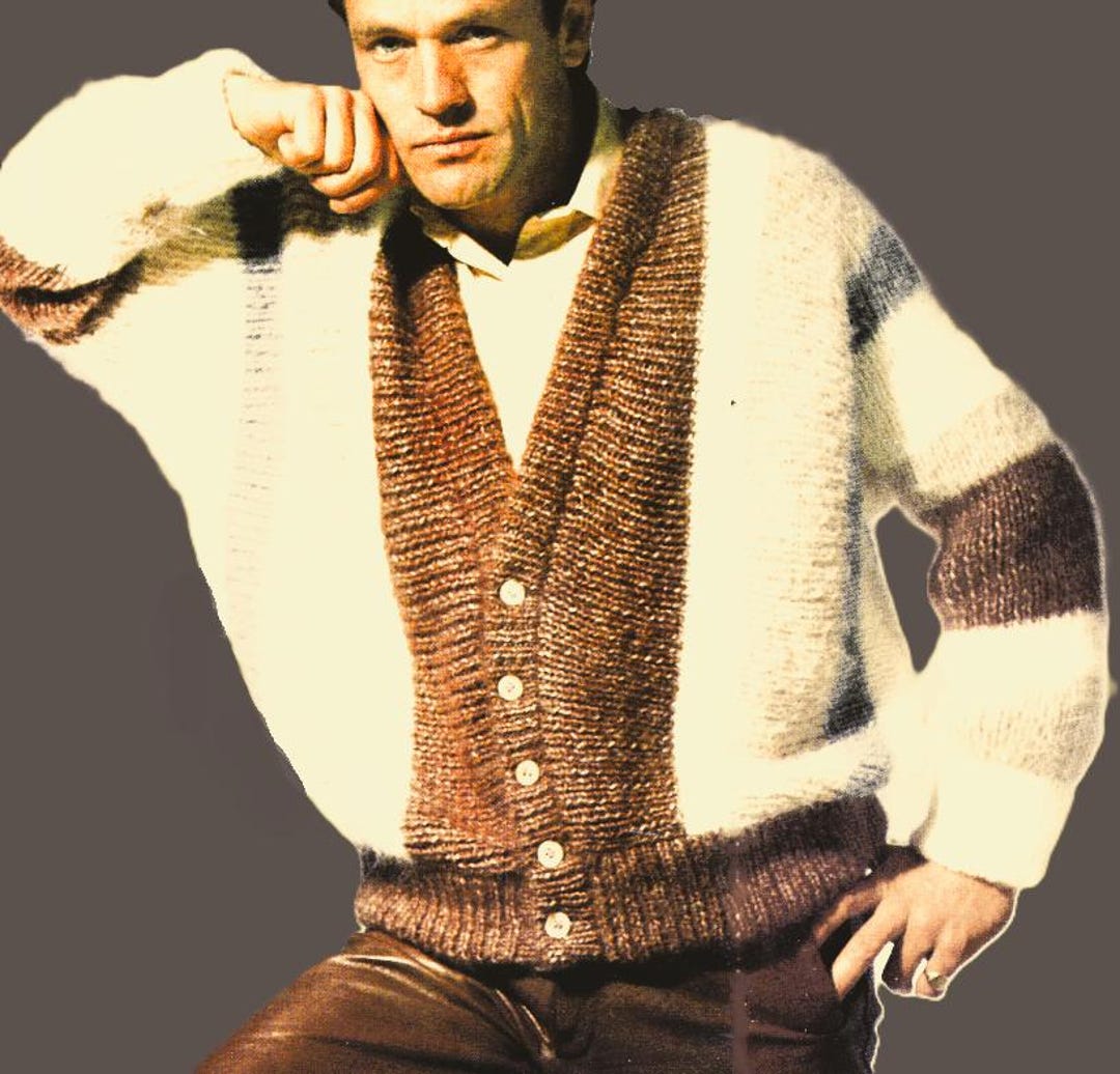 Cardigan Bulky Chunky Dolman Batwing Shawl Collar Men Women Unisex - Etsy