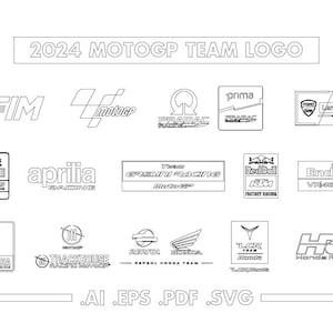 2024 Motogp Team Logo Vector Instant Digital Download - Ai, Eps, Pdf ...