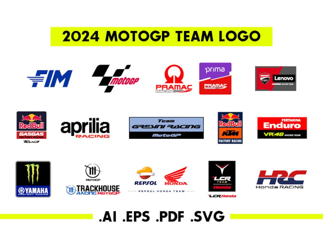 2024 Motogp Team Logo Vector Instant Digital Download - Ai, Eps, Pdf ...